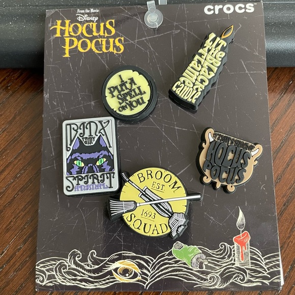 CROCS | Shoes | Nwt Crocs Hocus Pocus Jibbitz Shoe Charms Halloween ...